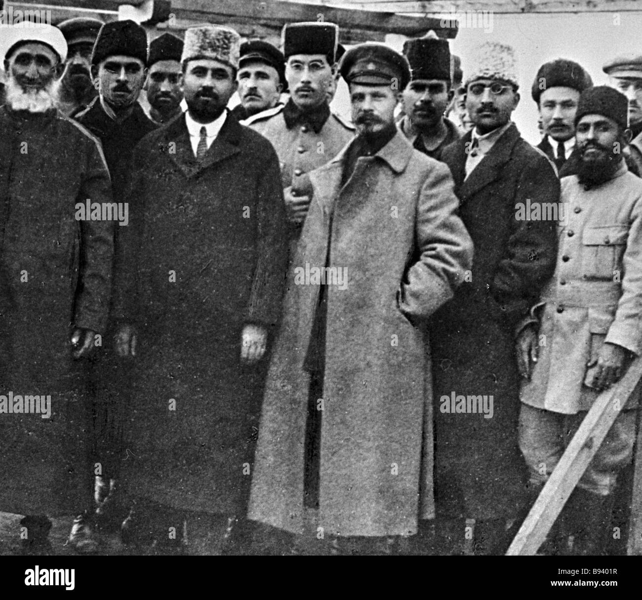 Mikhail Frunze 5th to the right Turkestan Front Commander during the ...