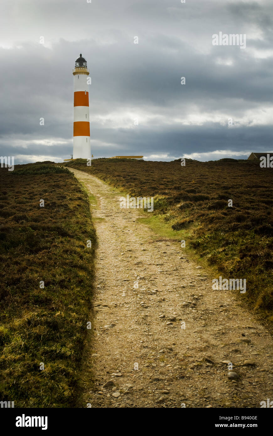 photograph of tarbat ness lighthouse easter ross scotland Stock Photo ...
