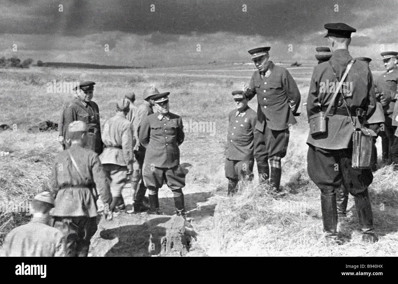 Marshal of the Soviet Union Semyon Timoshenko right General of the Army ...