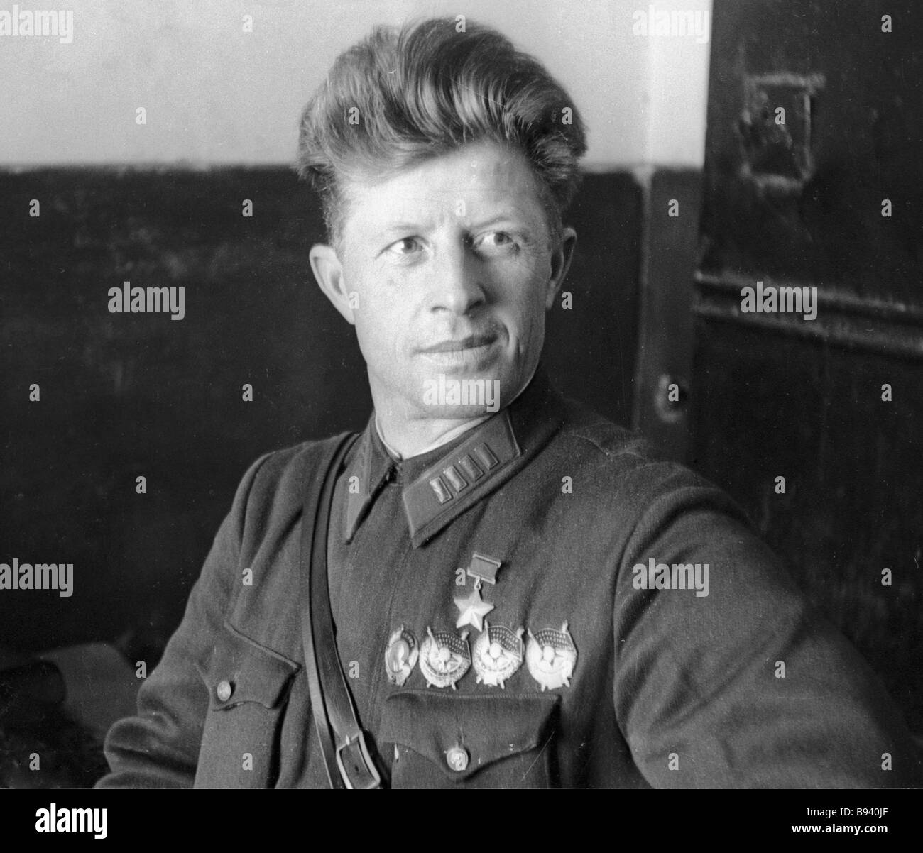 Colonel Alexander Rodimtsev Hero of the Soviet Union Stock Photo - Alamy