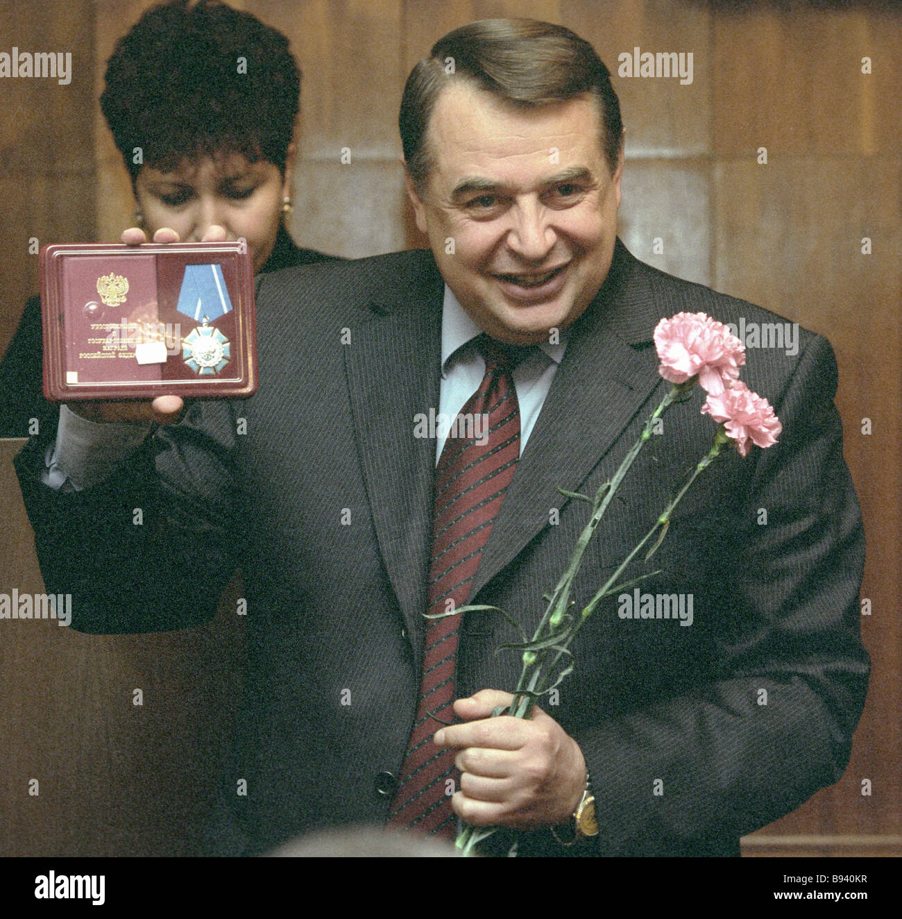 Health Minister of Russia Yuri Shevchenko during the government awards ...