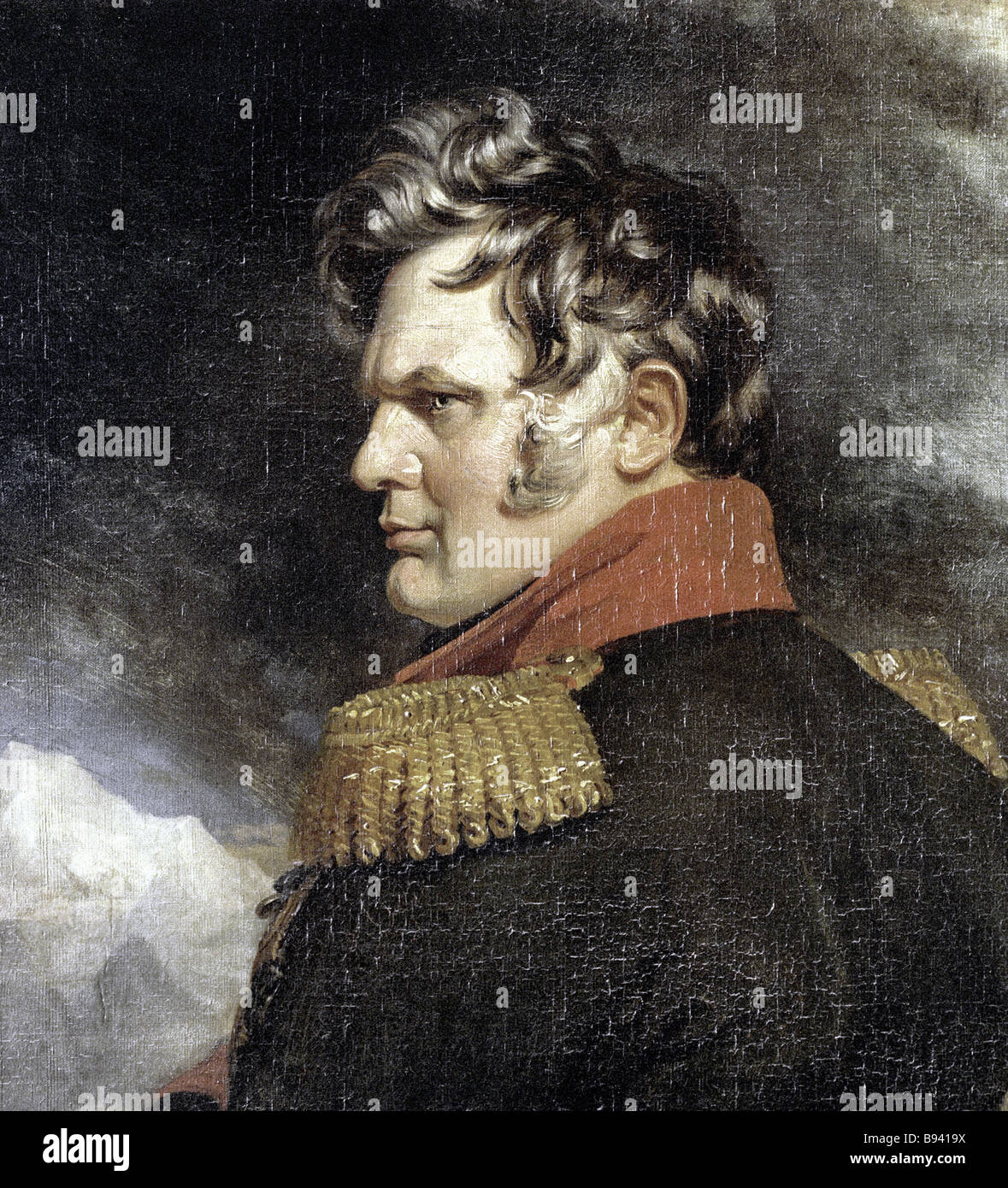 Reproduction of the portrait of General Alexei Yermolov infantry 1818 ...