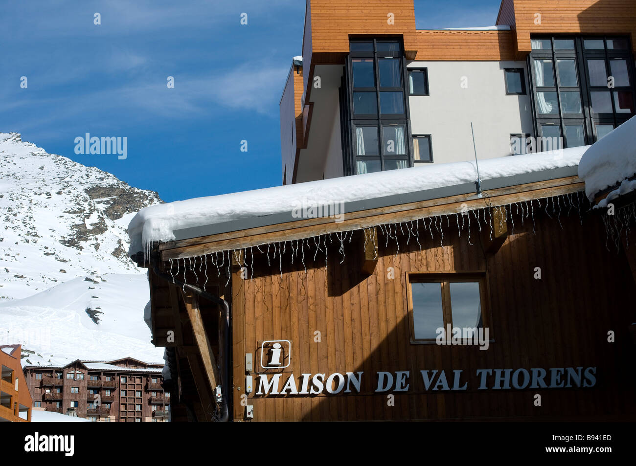French Alps Val Thorens view aiguille de peclet the mountain ...