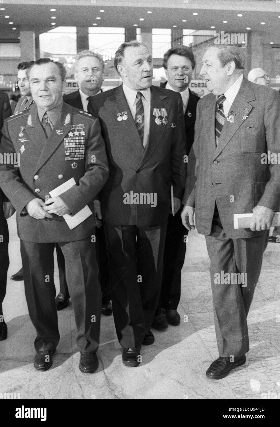 Delegates of the 26th CPSU congress actor Mikhail Ulyanov People s ...