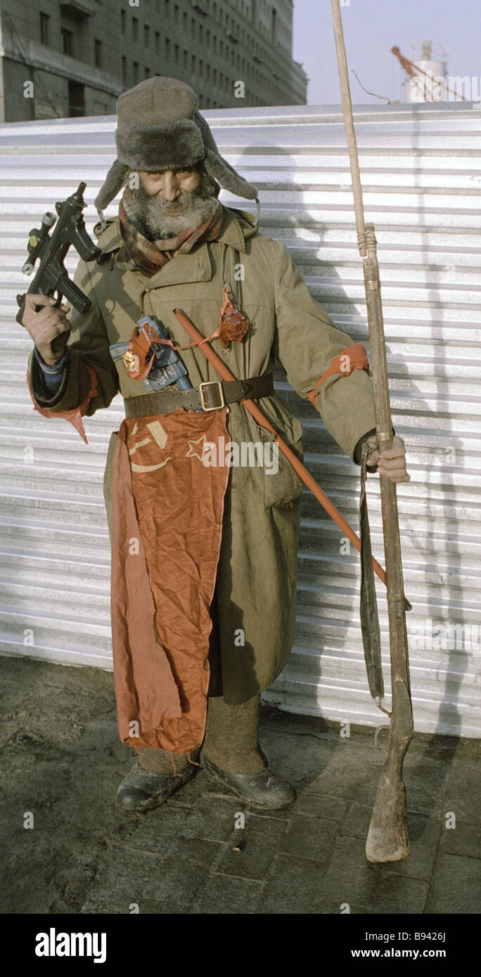 A homeless man with a rifle Stock Photo - Alamy
