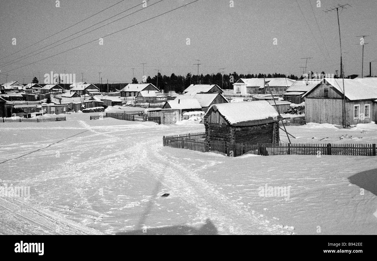 Ugut village in winter Stock Photo - Alamy