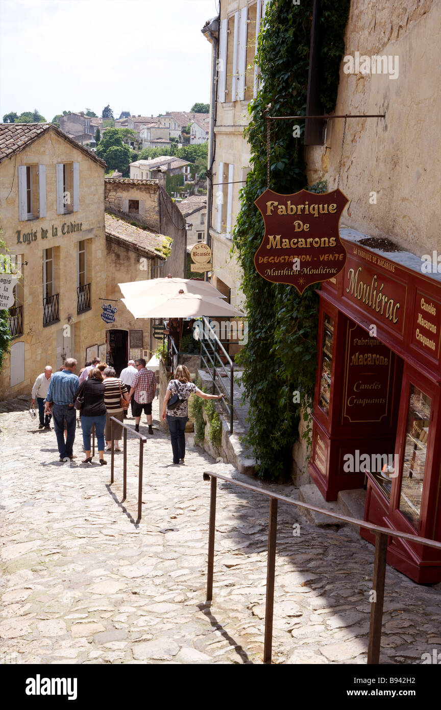 The picturesque village of St Emilion Bordeaux France Stock Photo - Alamy