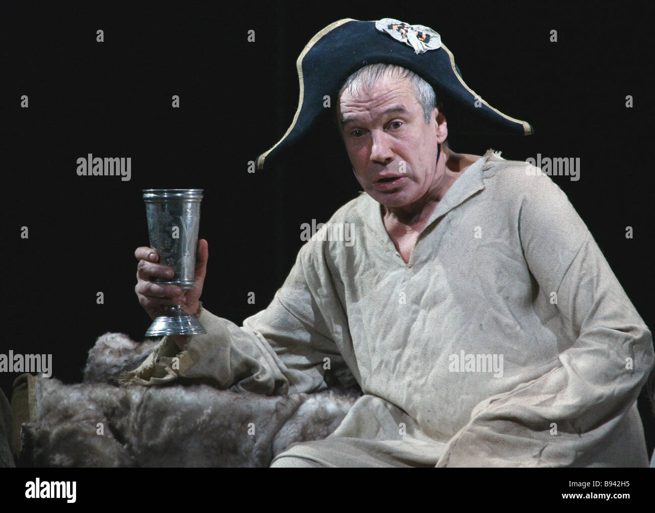 Actor Sergei Garmash as Famusov during a pre premiere showing of ...