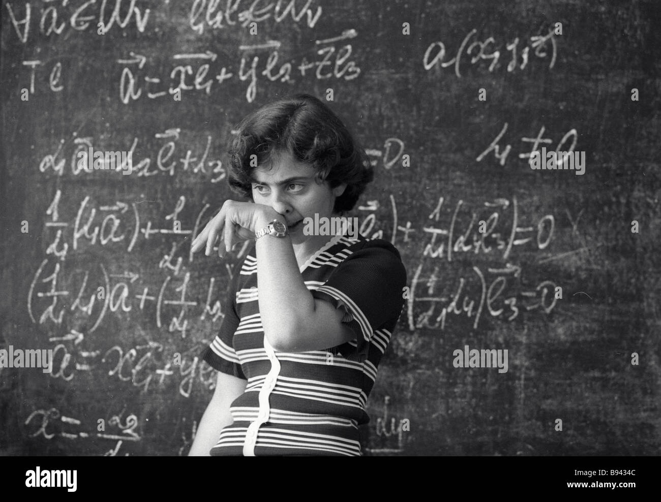 A student taking a state exam at the Sukhumi University Stock Photo - Alamy