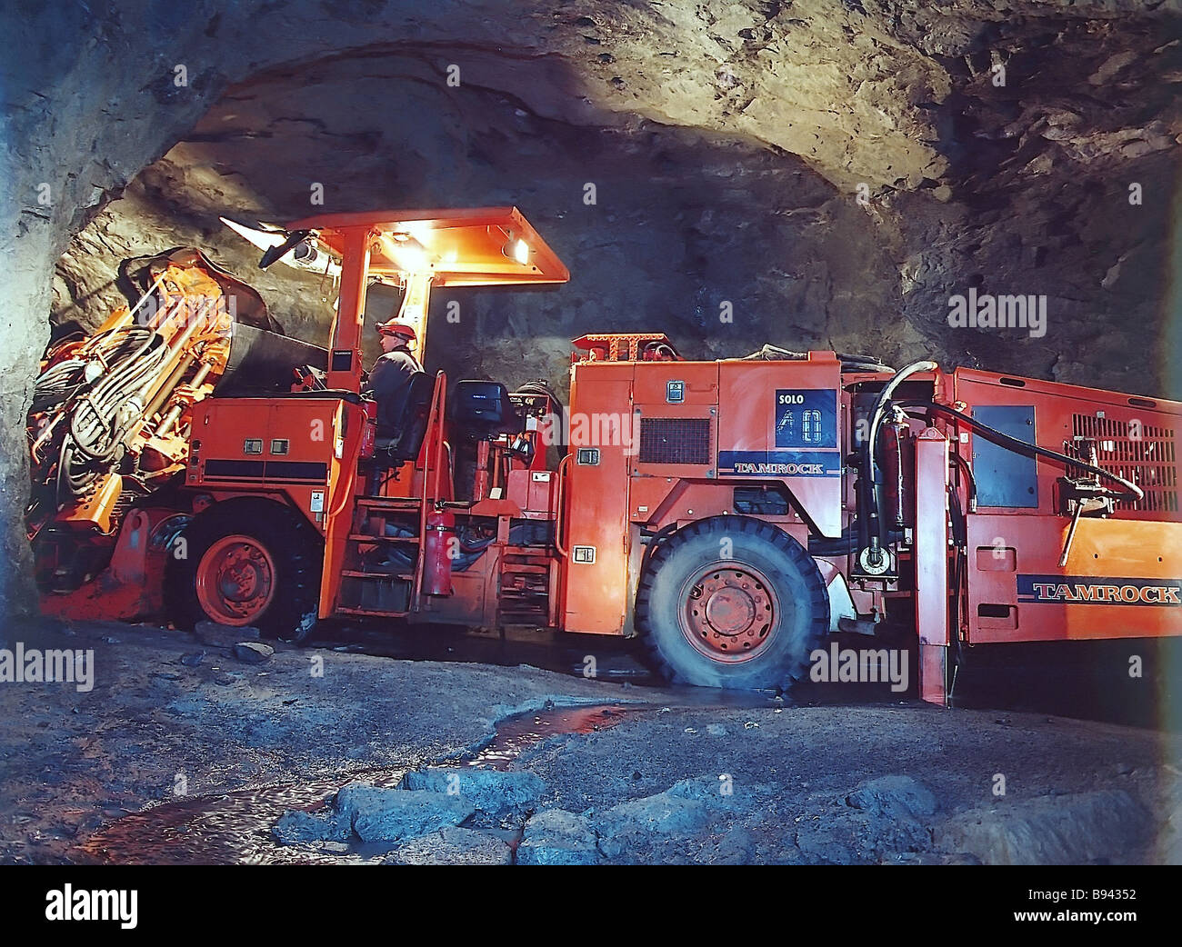 A SOLO drilling machine in the Kirov mine operated by the Apatit ...
