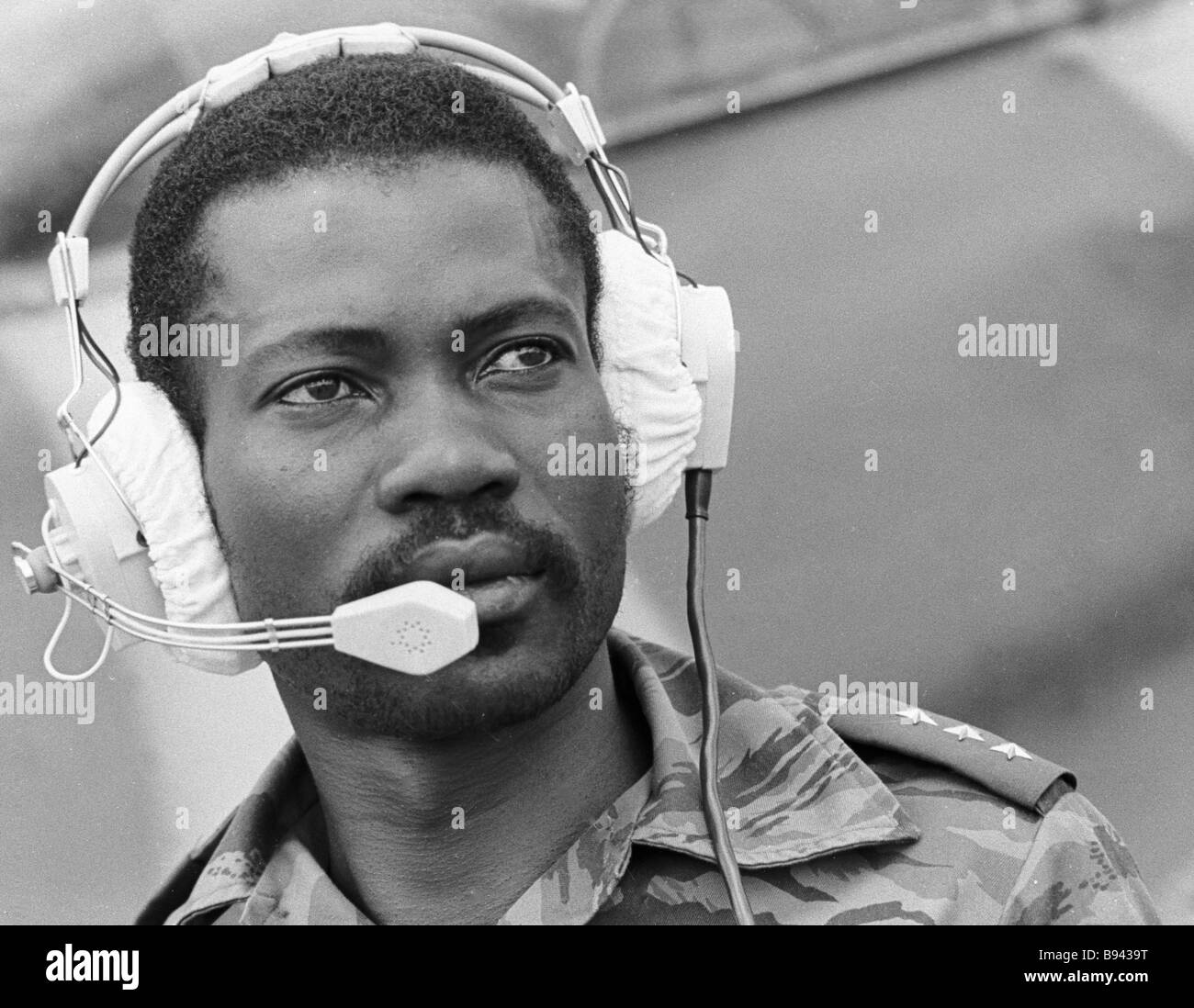 Silva Neto commander of helicopter gunship squadron of the Angolan ...