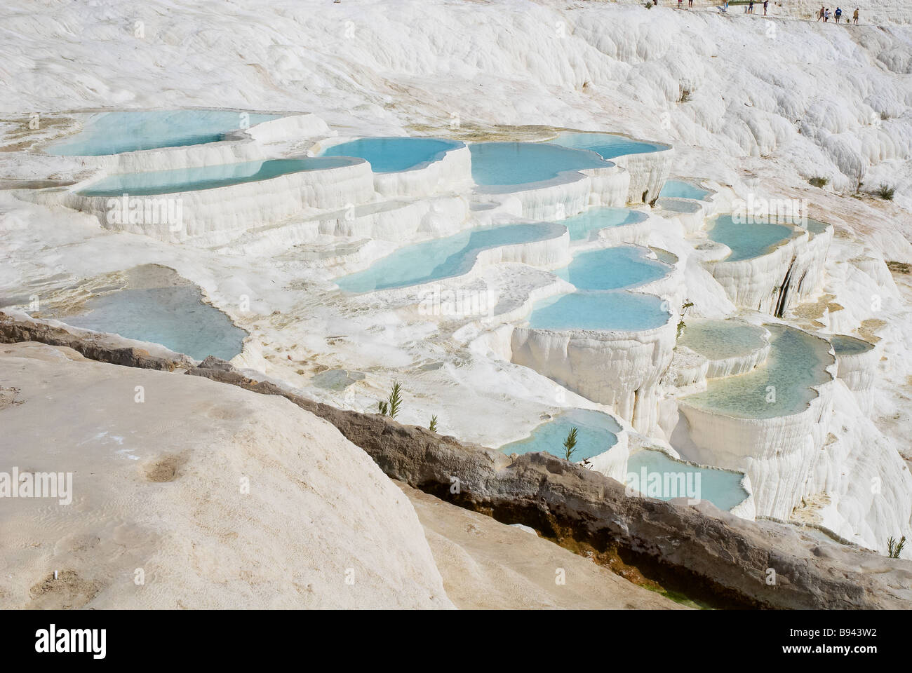 Mineral pools at Pamukkale Turkey Stock Photo - Alamy
