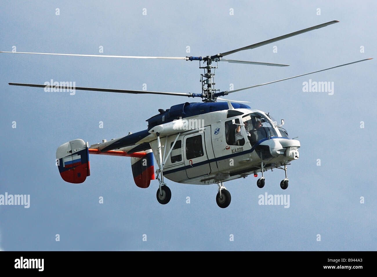 A Ka 226 Hoodlum light multi purpose helicopter during a demonstration ...