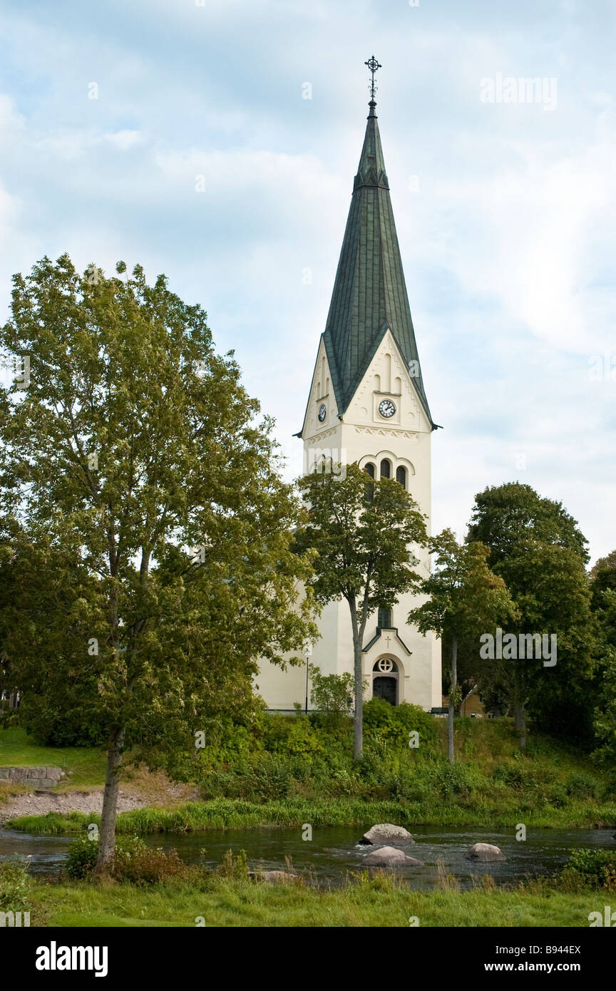 White swedish church hi-res stock photography and images - Alamy