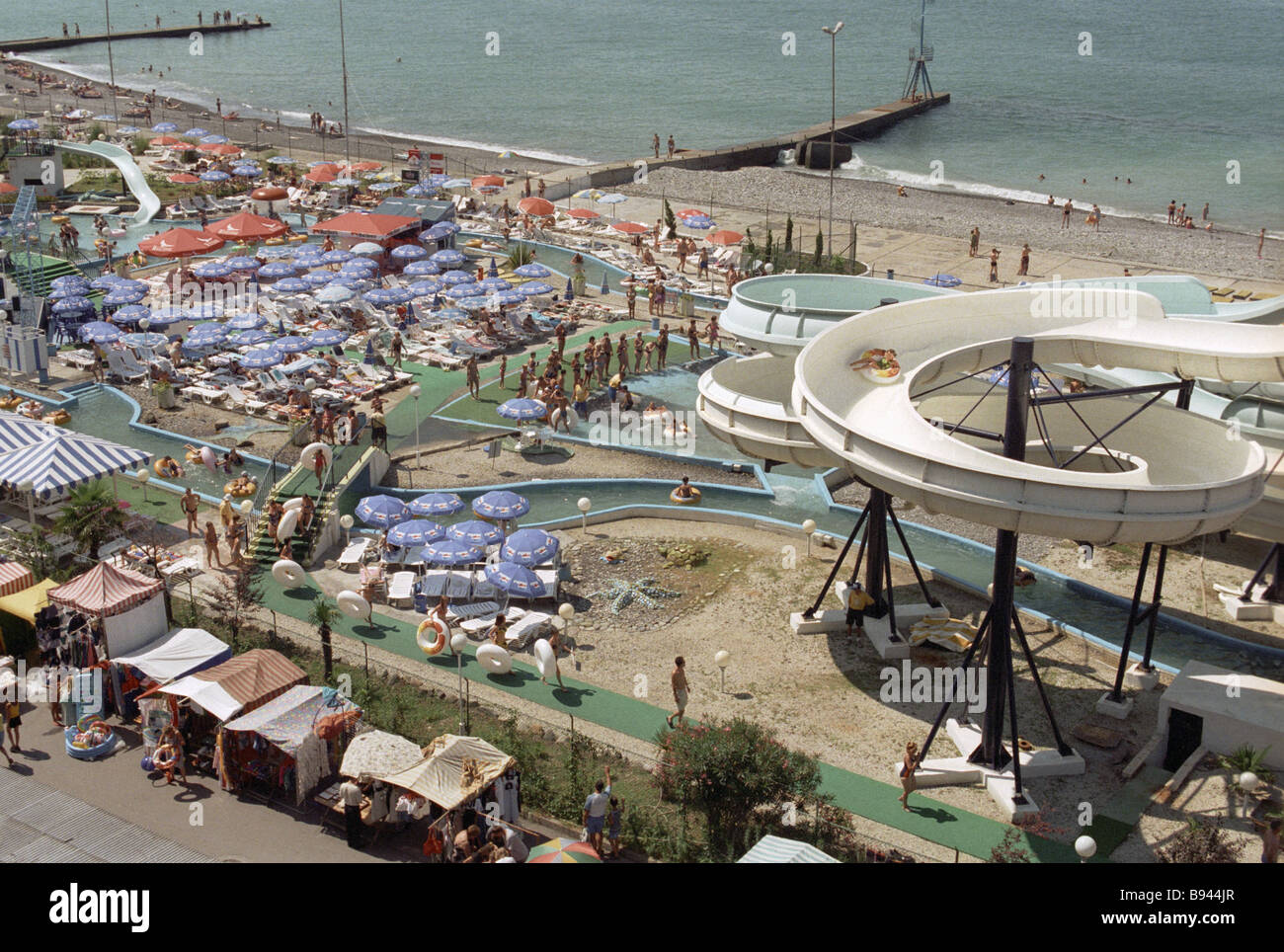 The beach in Sochi Stock Photo - Alamy