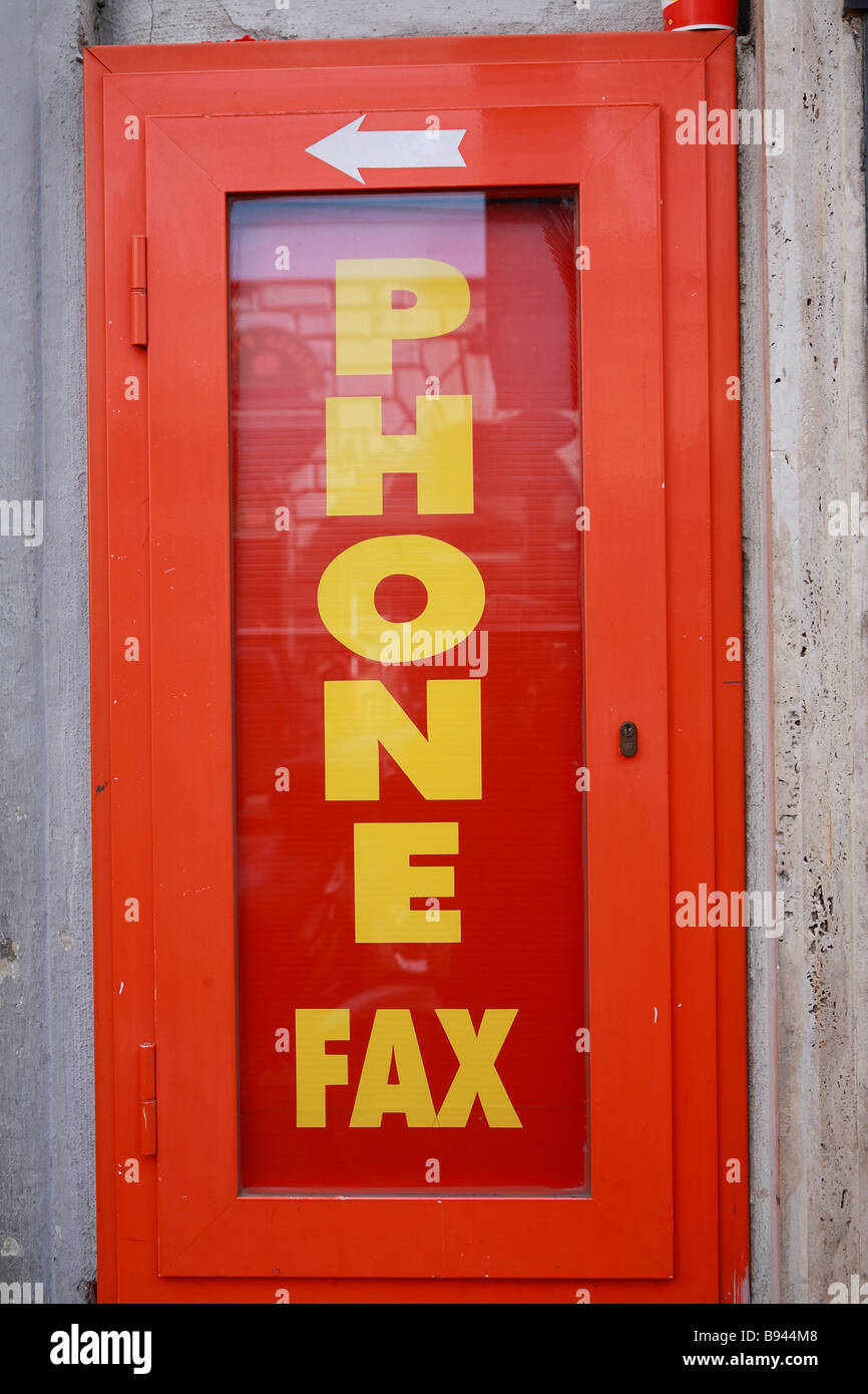 Telephone fax hi-res stock photography and images - Alamy