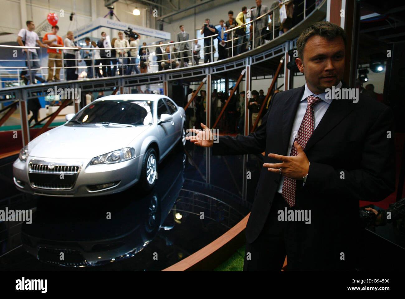 GAZ Group CEO Erik Eberhardson during the presentation of the new GAZ ...
