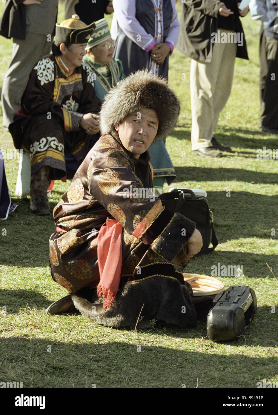 A Buryat in his folk costume Stock Photo - Alamy