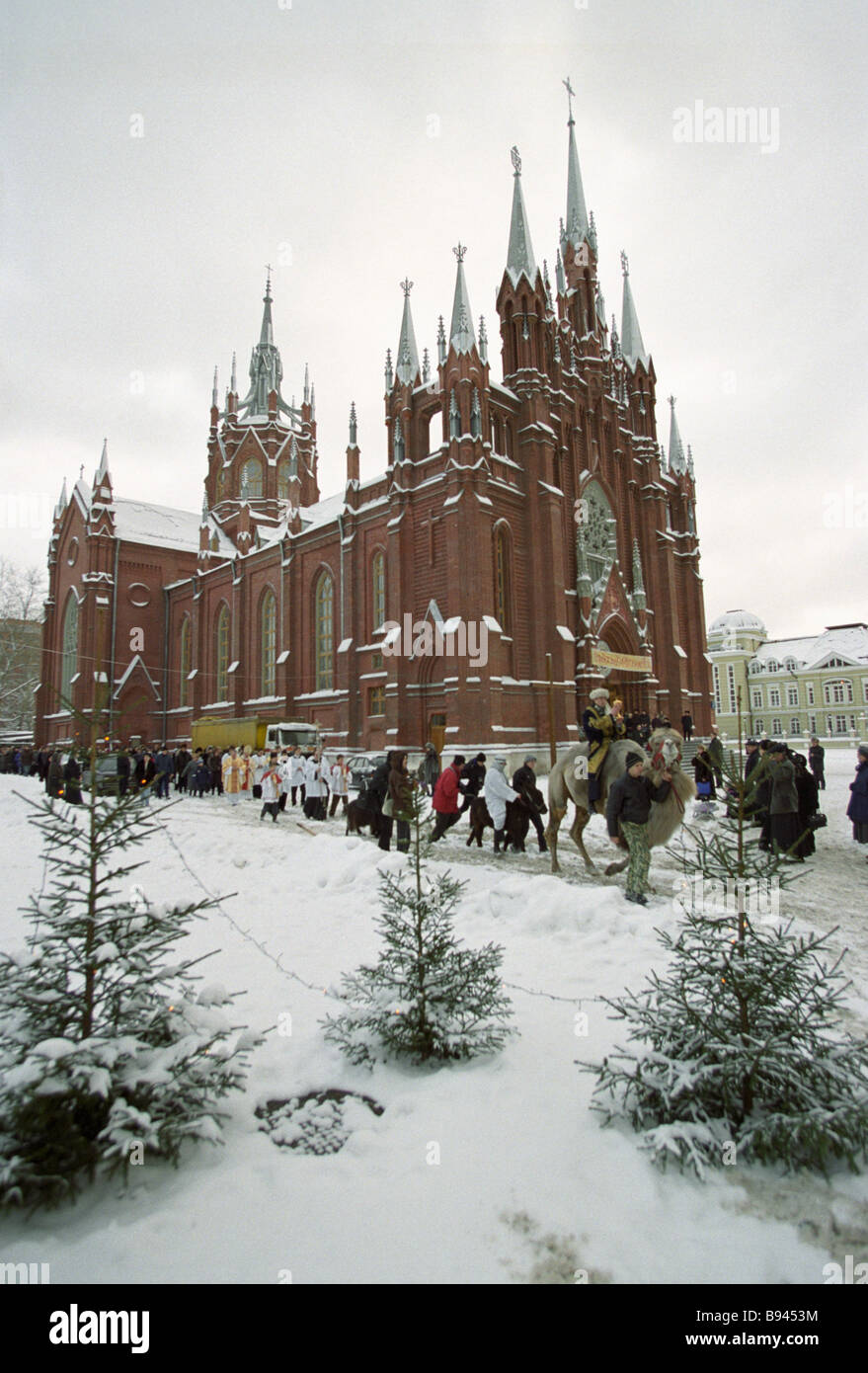 Christmas procession at the Cathedral of Immaculate Conception of the ...