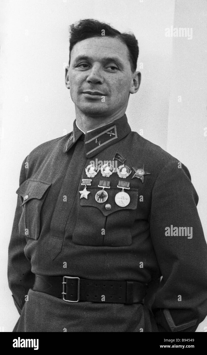 The USSR Merited Test Pilot Twice Hero of the Soviet Union Vladimir ...