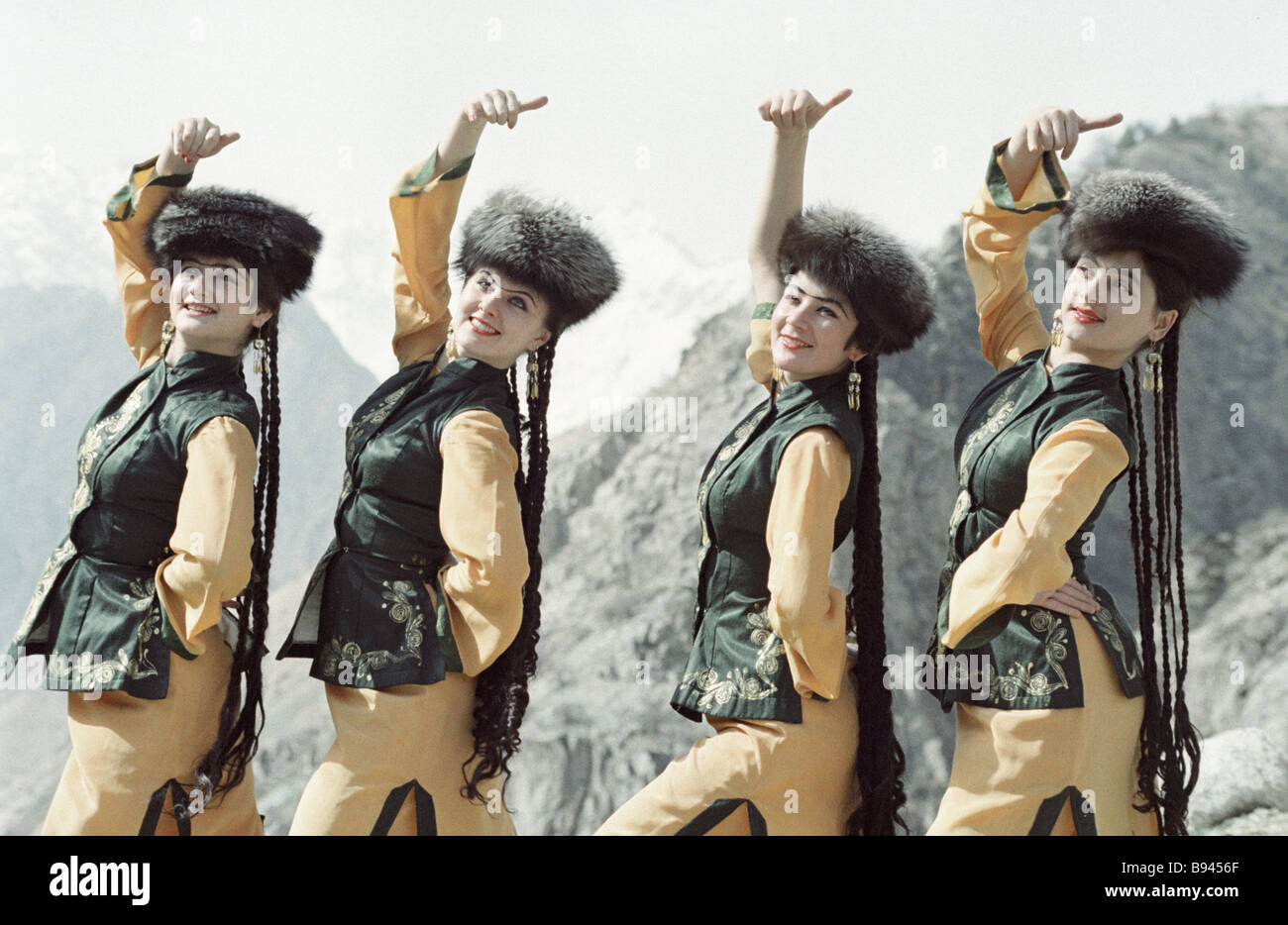 The Zebo dance group performing the Uigur dance Stock Photo - Alamy