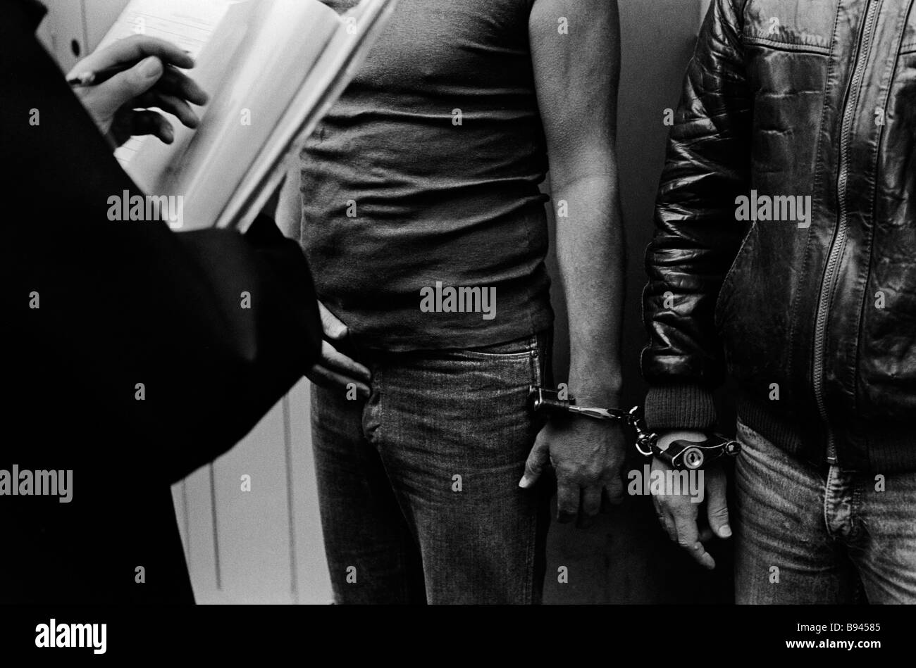 Uk handcuffs prison hi-res stock photography and images - Alamy