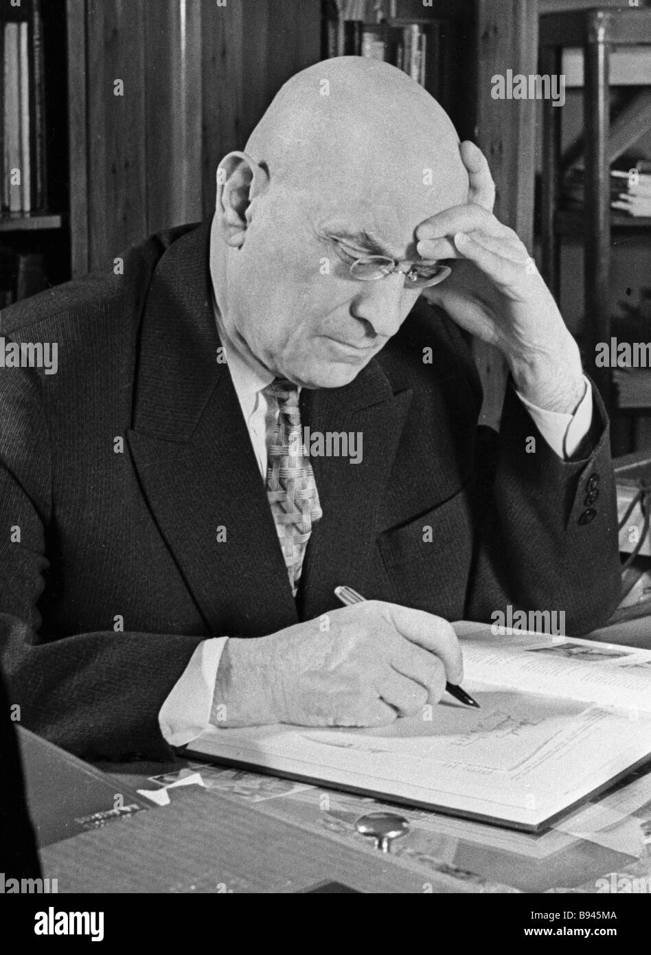 Soviet surgeon Doctor of Medicine and Professor Nikolai Antelava Stock ...