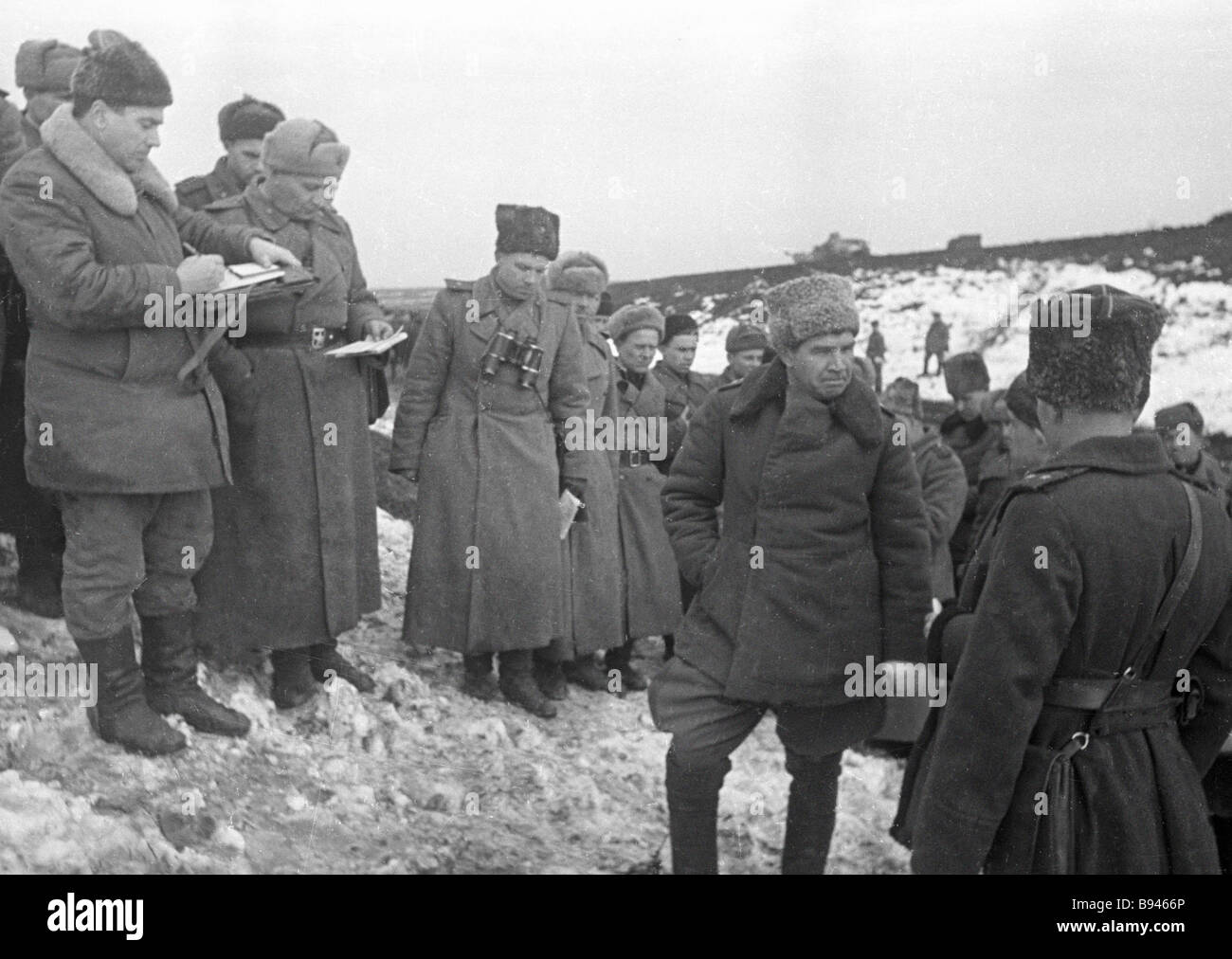 General Vassily Chuikov second right commander in chief of the 8th ...