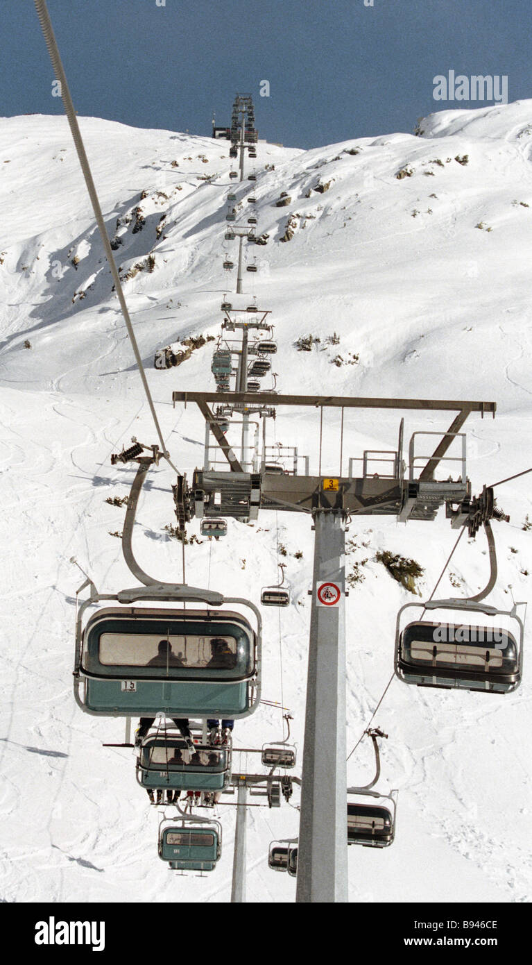 Funiculars in the Alps Stock Photo - Alamy