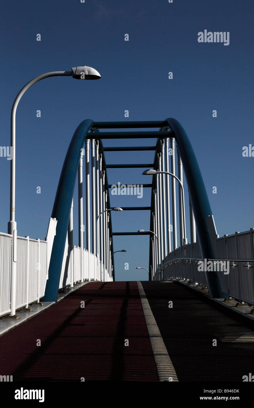 Cycle and footbridge Milton Stock Photo - Alamy