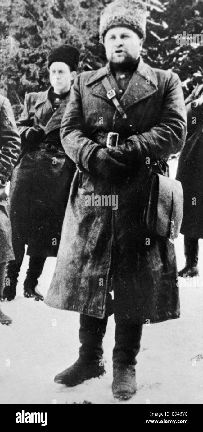 Chief of the Czech guerrilla movement main headquarters colonel Alexei ...