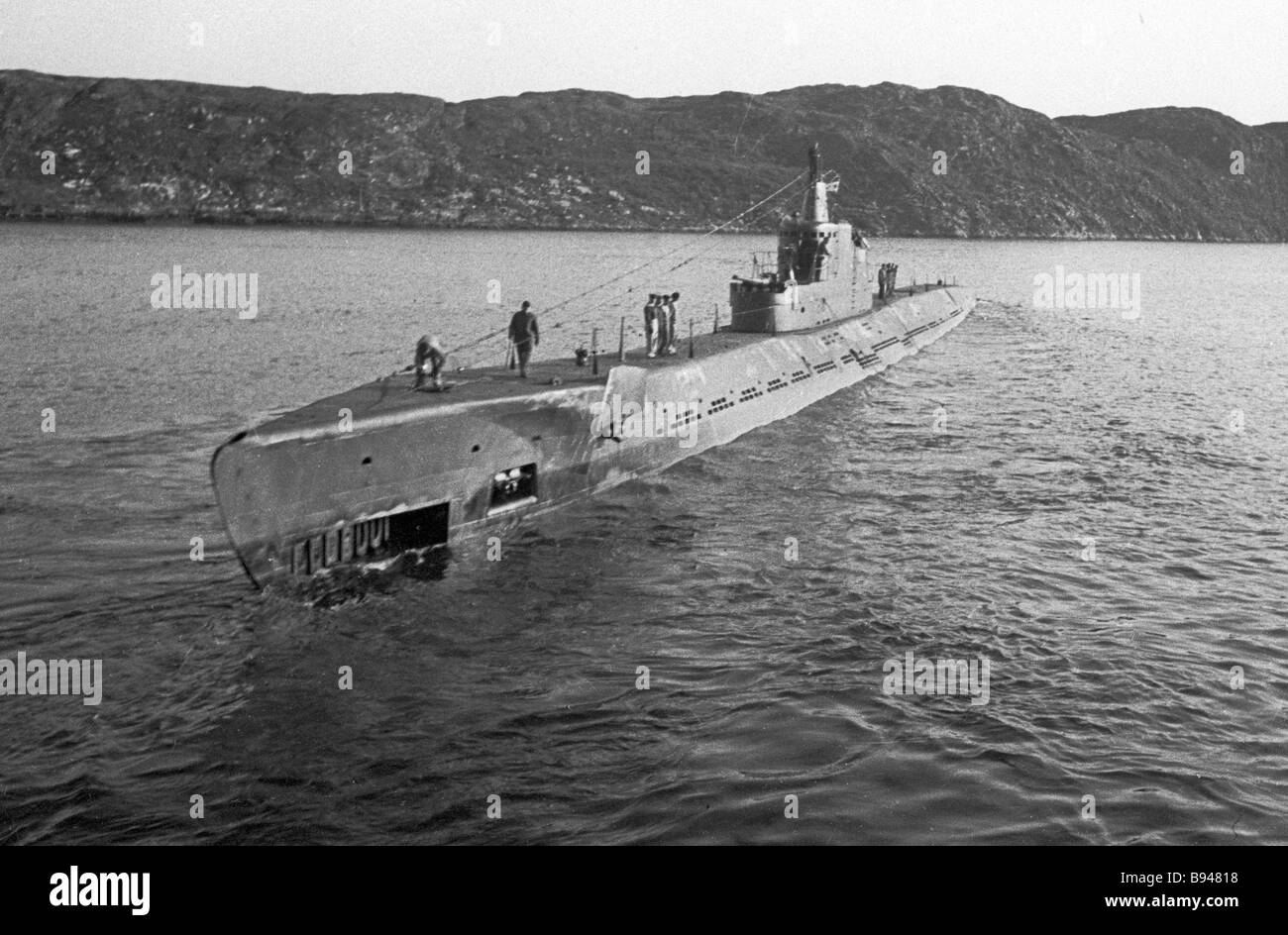 Nikolai Lunin s submarine leaving on a mission Stock Photo - Alamy