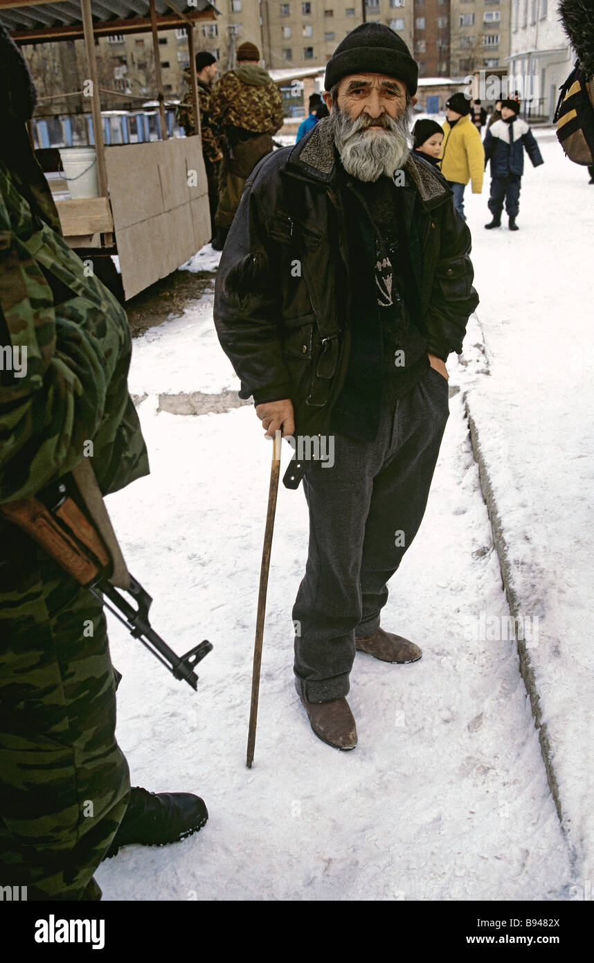 Abuizad Elizanov 64 who lived for a while in a Chechen refugee camp in ...