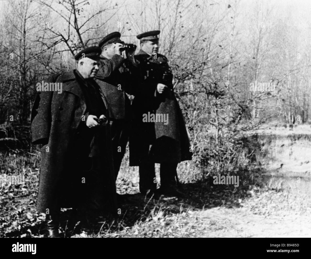 Andrei Yeremenko commander of the Stalingrad Front right Nikita ...