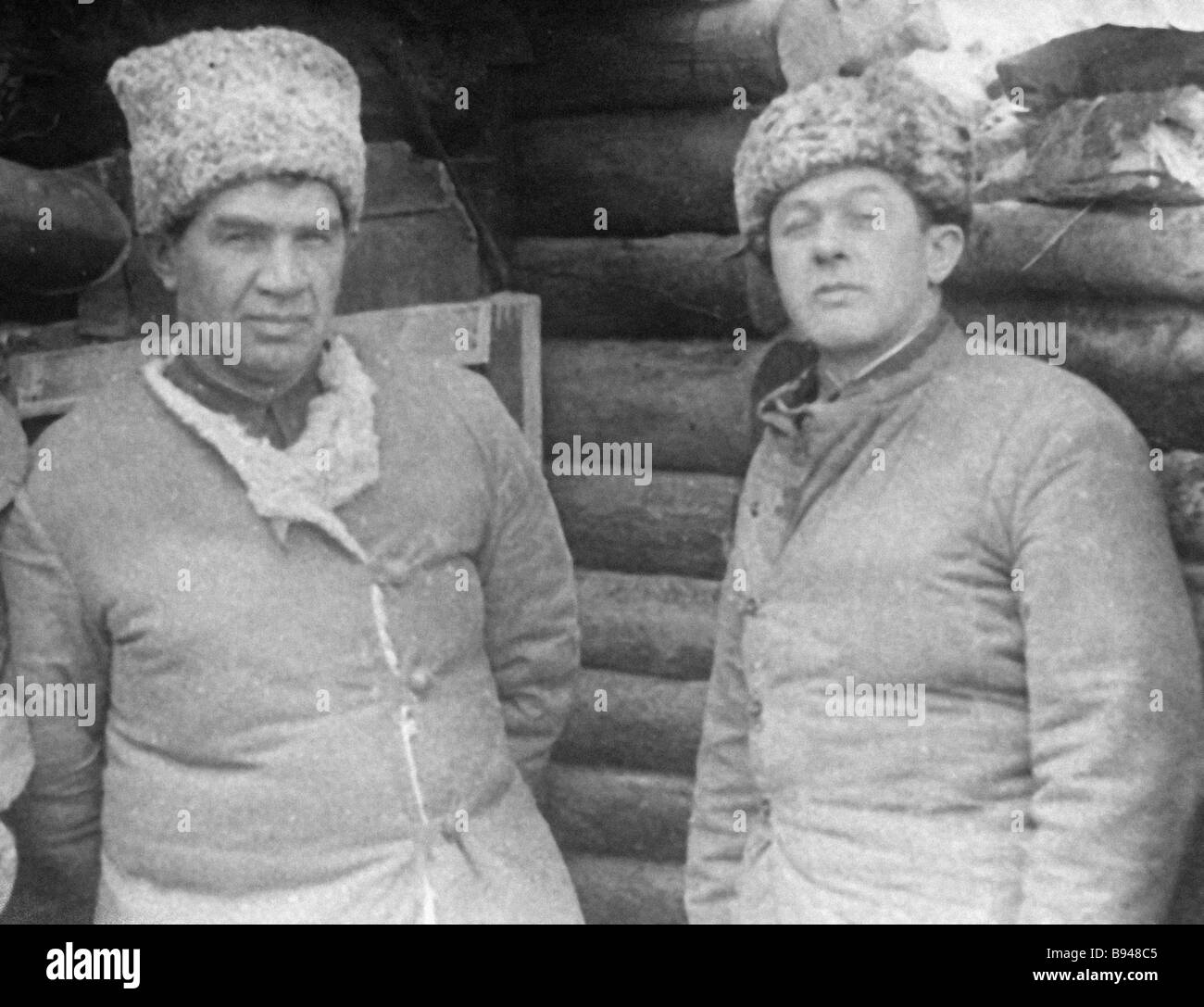 Lieutenant General Vasily Chuikov left and army artillery commander ...