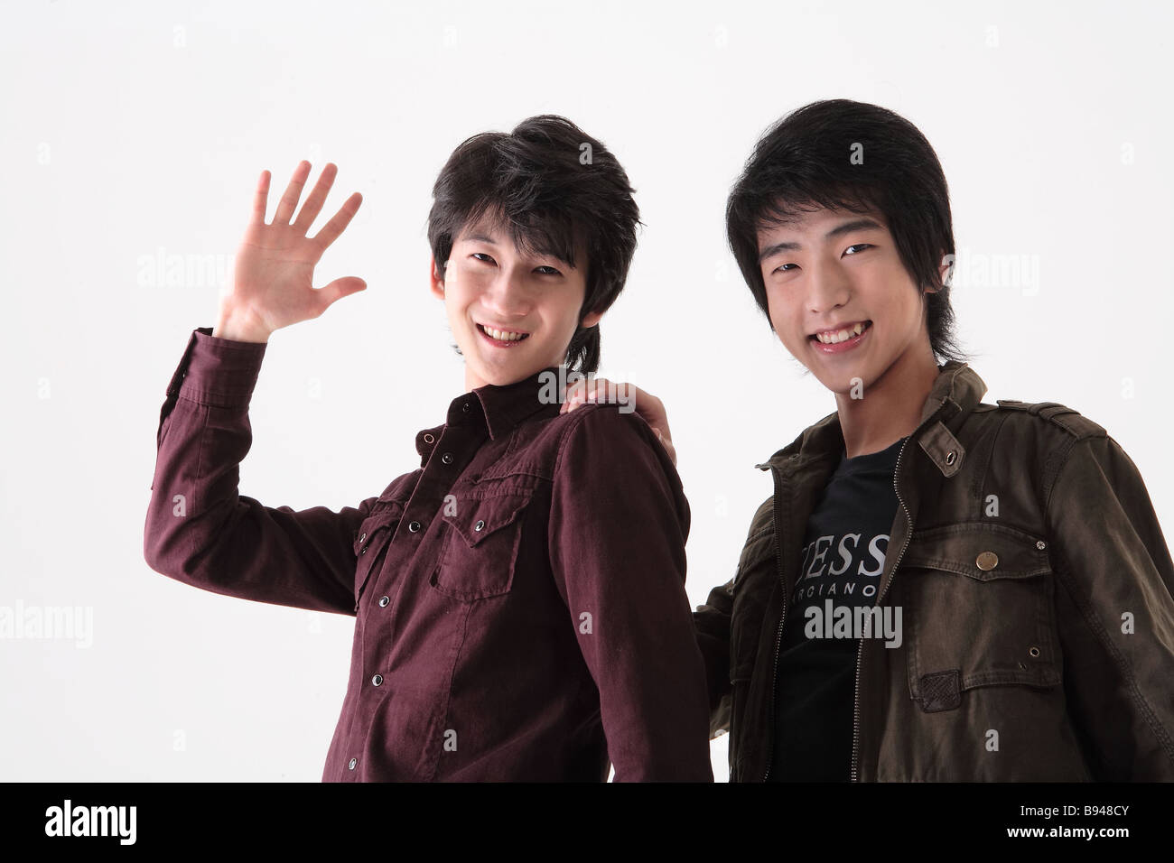 Young Asian School Boy Stock Photo - Alamy