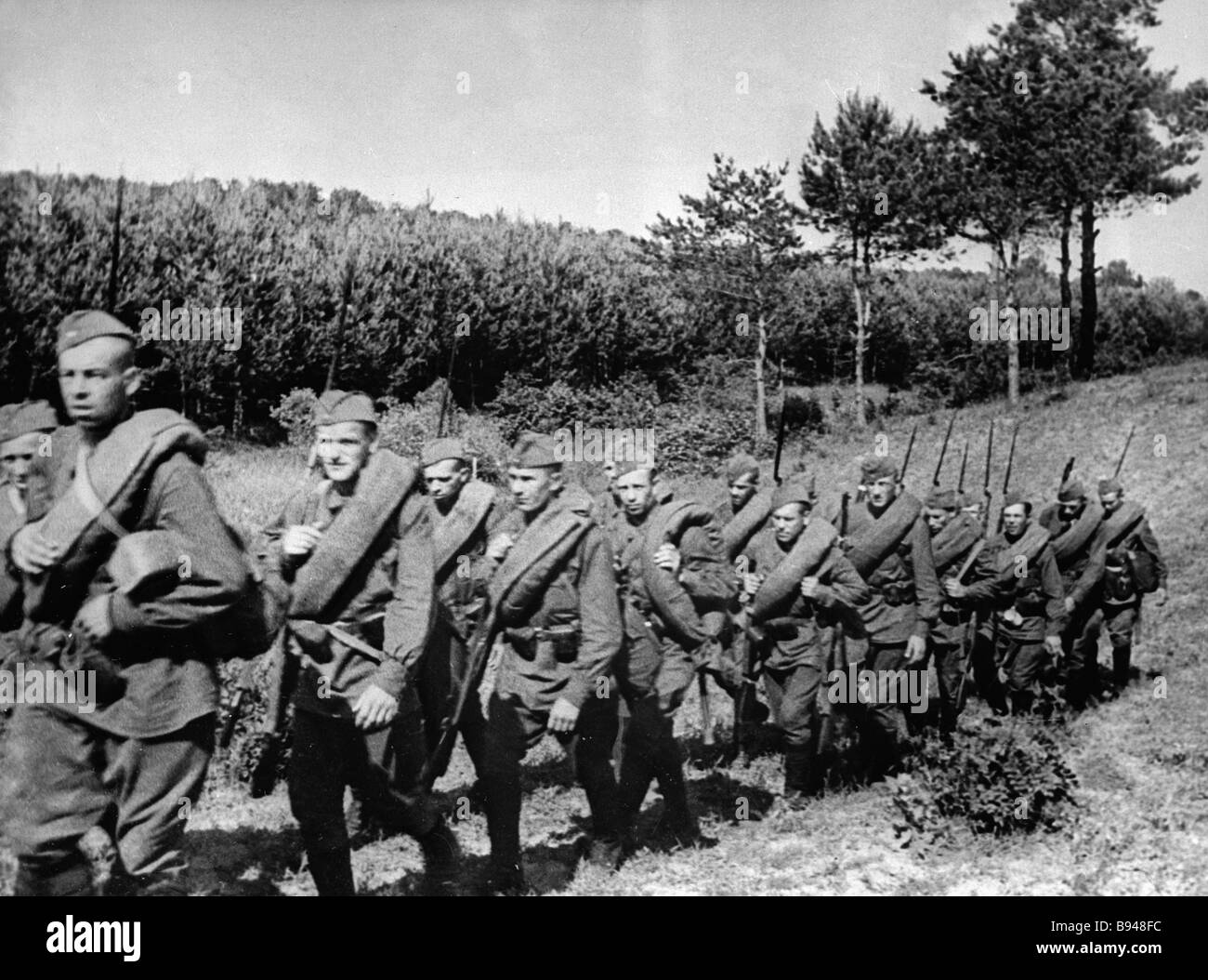 Reinforcement advancing toward the front Stock Photo - Alamy