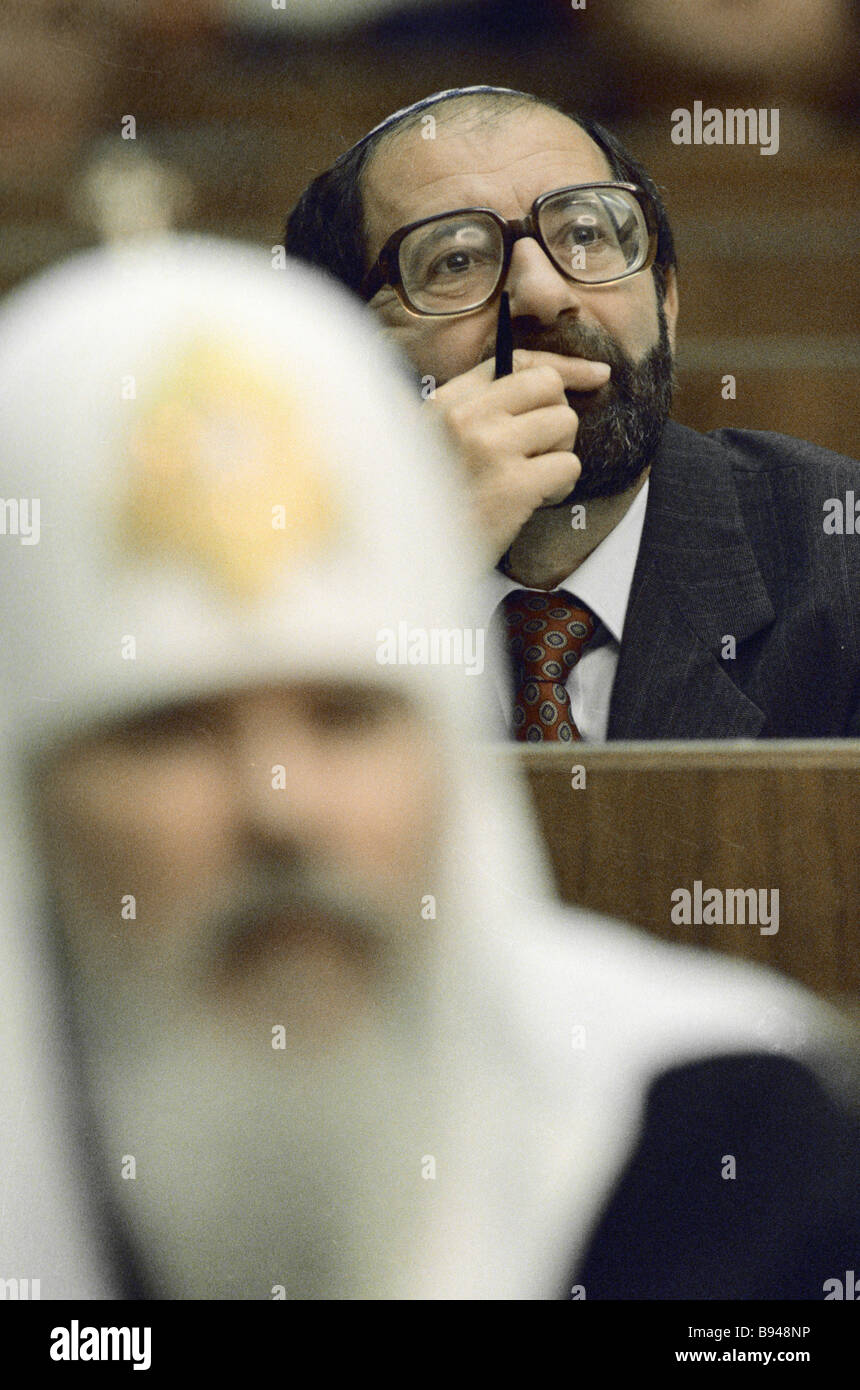 Chief Rabbi of Russia and chairman of the National council of Jewish ...