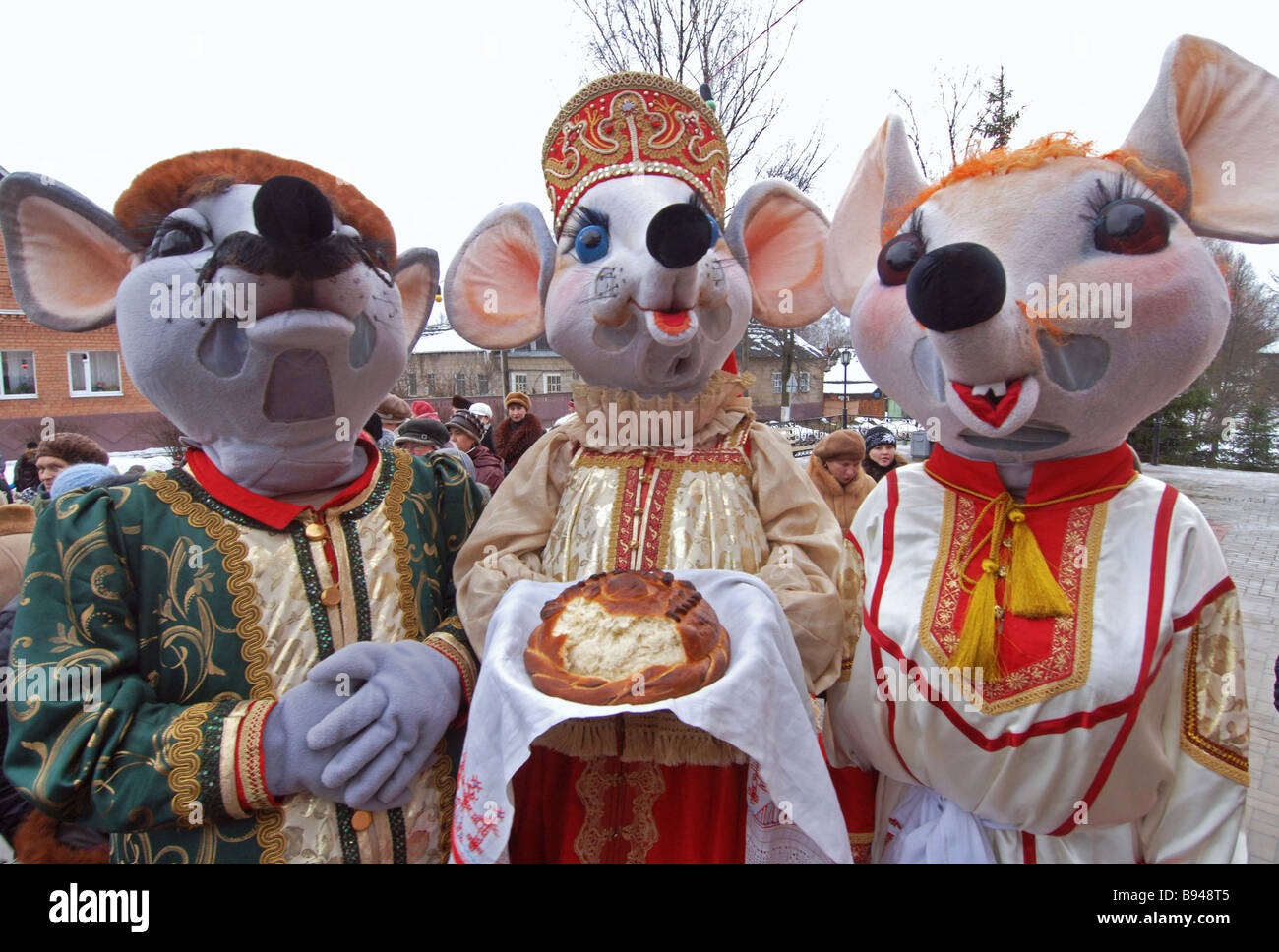 Residents of Myshkin the Russian for Mouseville welcoming the Year of ...