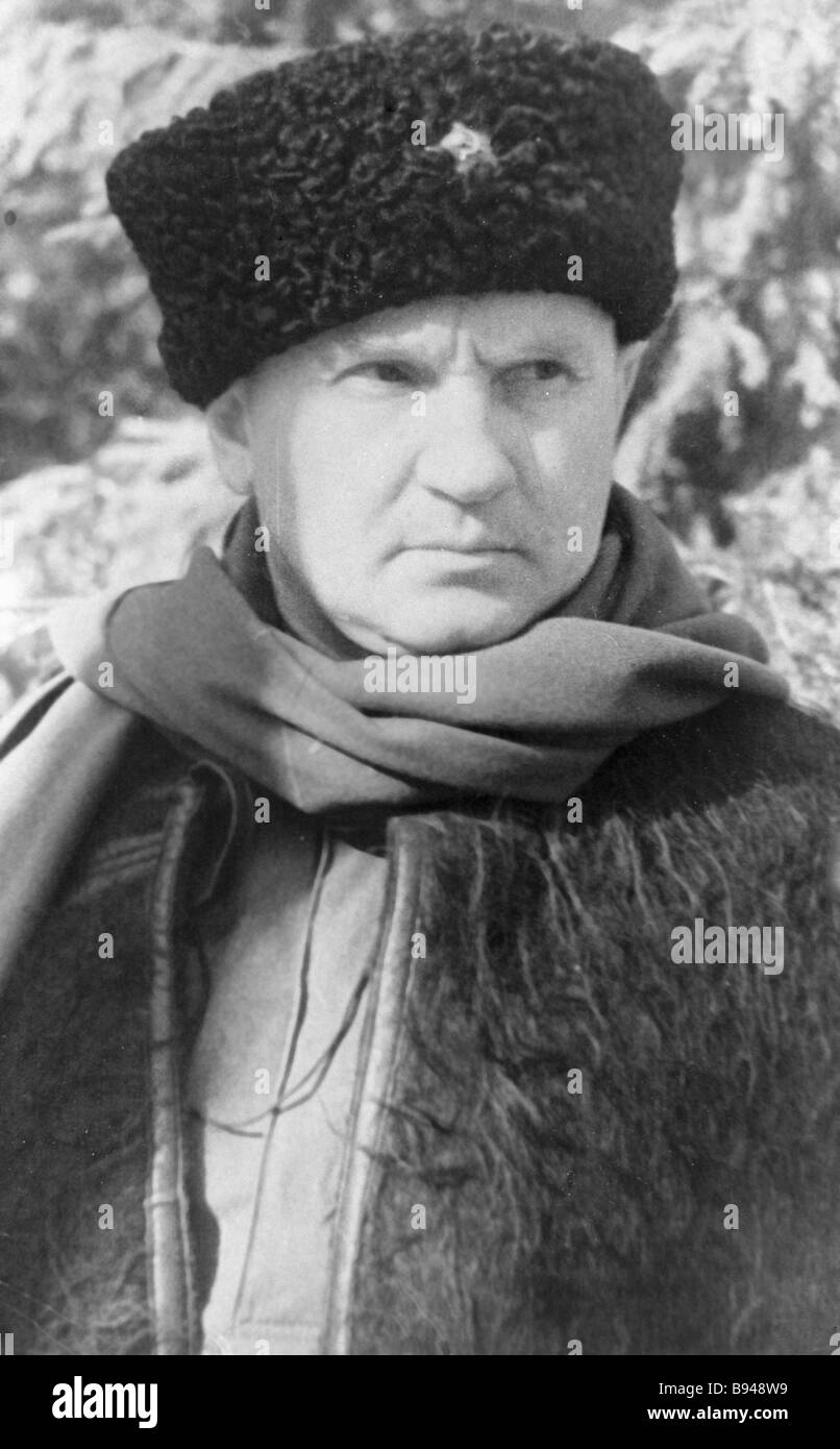 I F Kuts commander of the 6th Guards Cavalry Corps Stock Photo - Alamy