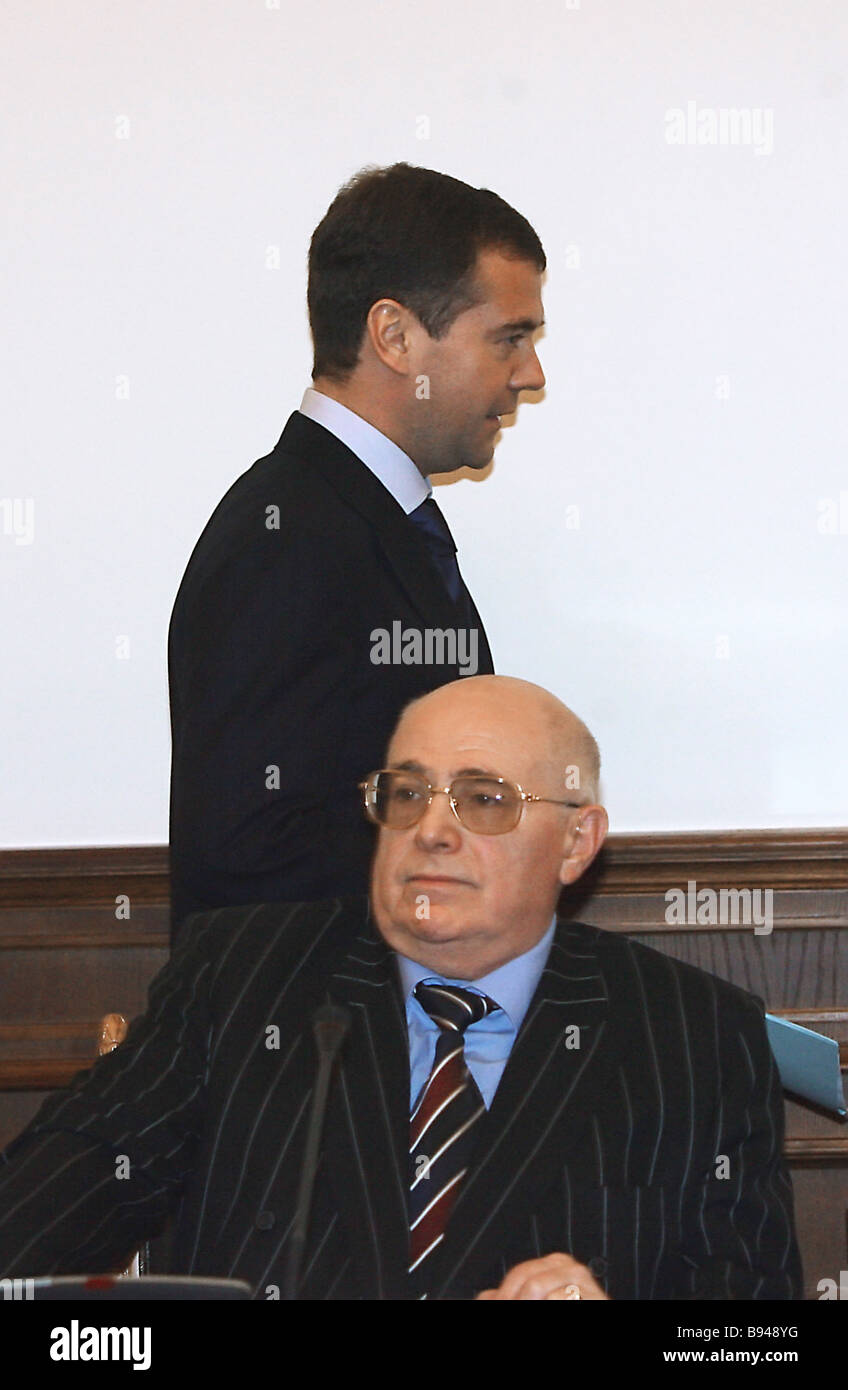 Boris Kanter Spektr Co CEO in the foreground meeting with Dmitry ...