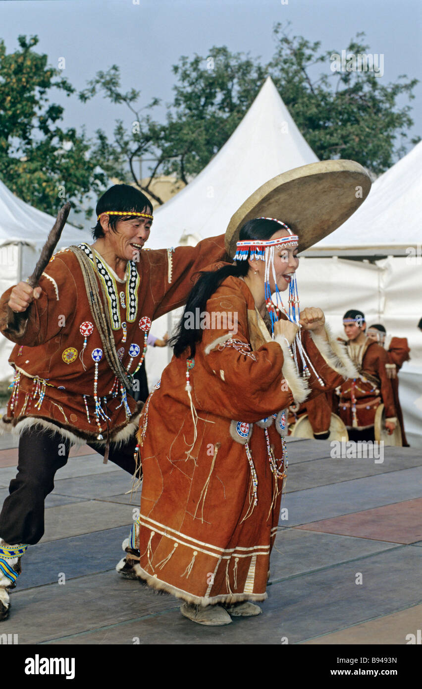 The Mengo Koryak state folk dance company performing Stock Photo - Alamy