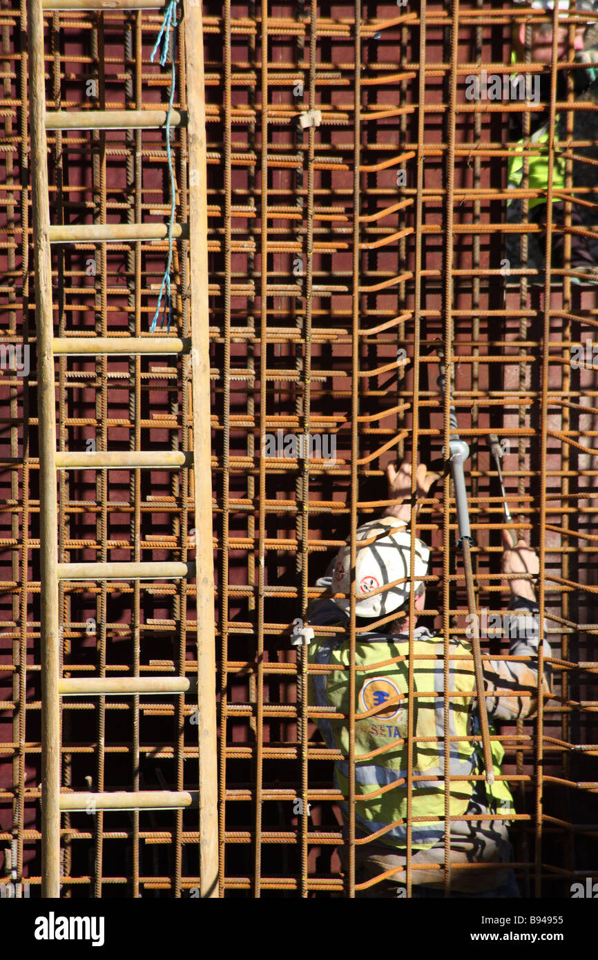 building construction site works lock wall replacement refurbishment ...