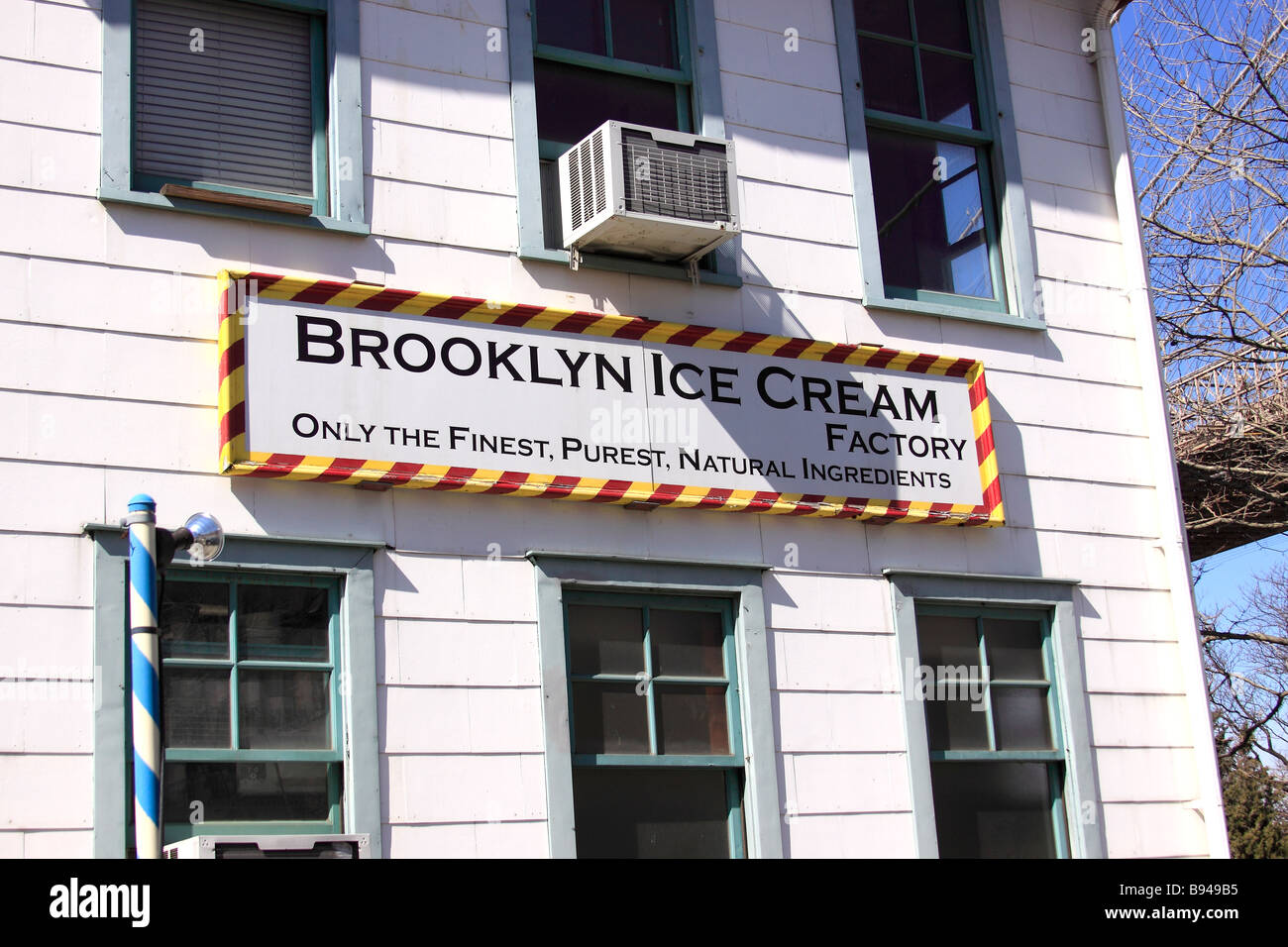 The Brooklyn Ice Cream Company, Fulton Landing neighborhood at the base ...