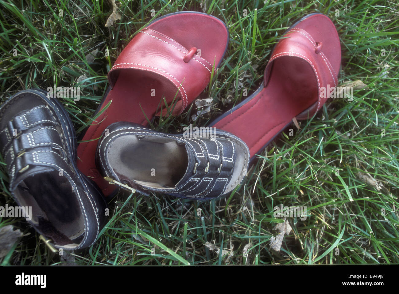 Open toed sandals hi-res stock photography and images - Alamy