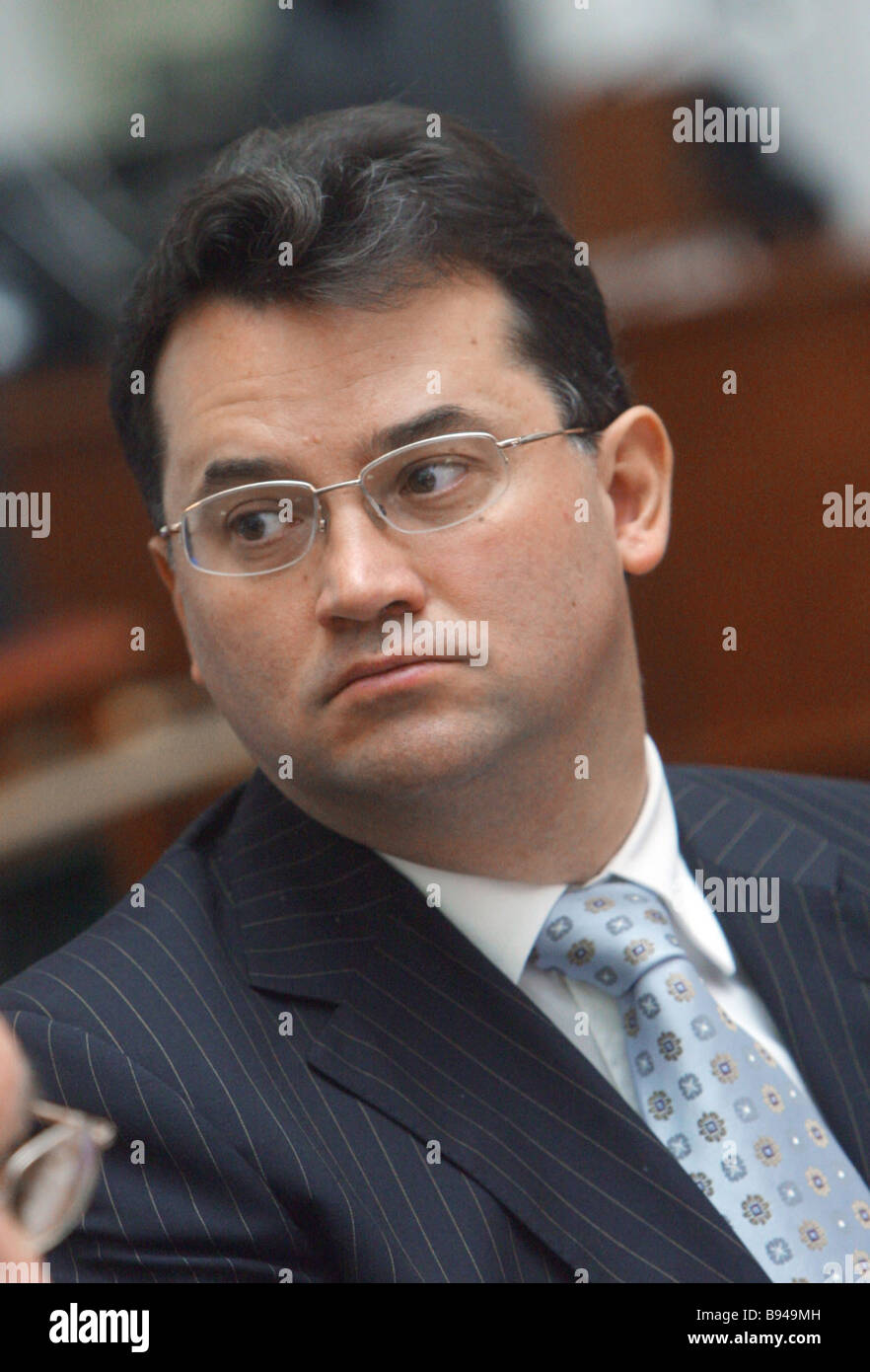 Alexander Pleshakov Transaero Co Directors Board Chair attends an ...