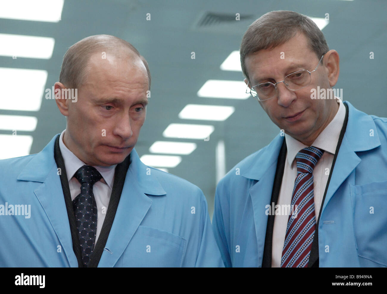 Russian President Vladimir Putin left and Vladimir Yevtushenkov Sistema ...