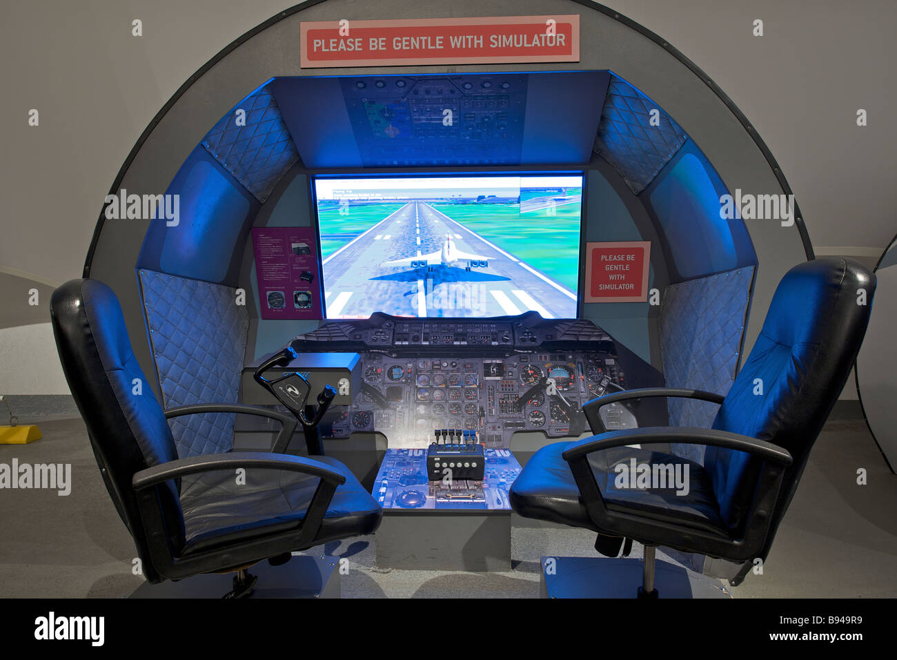 Concorde flight simulator at "Barbados Concorde Experience", "Grantley ...
