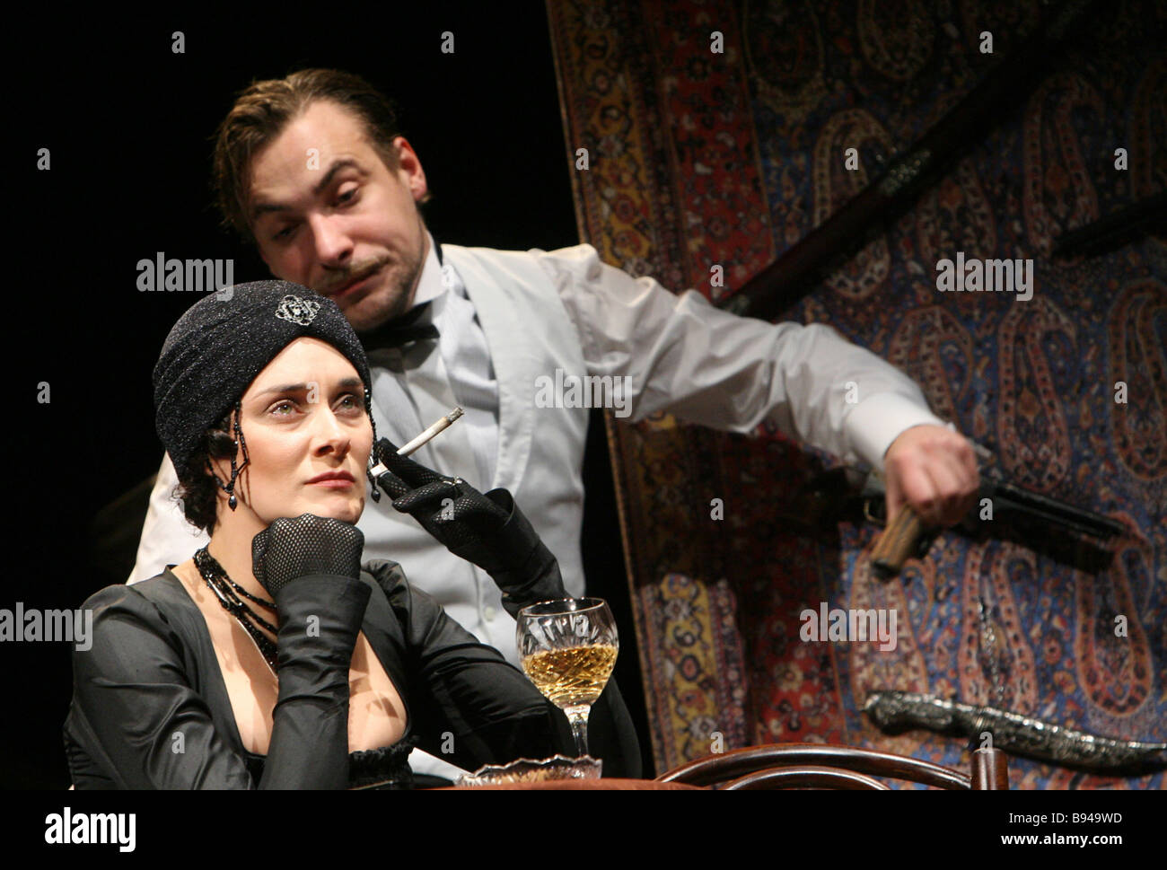 Scene from Alexander Ostrovsky s play Without a Dowry directed by Pyotr ...