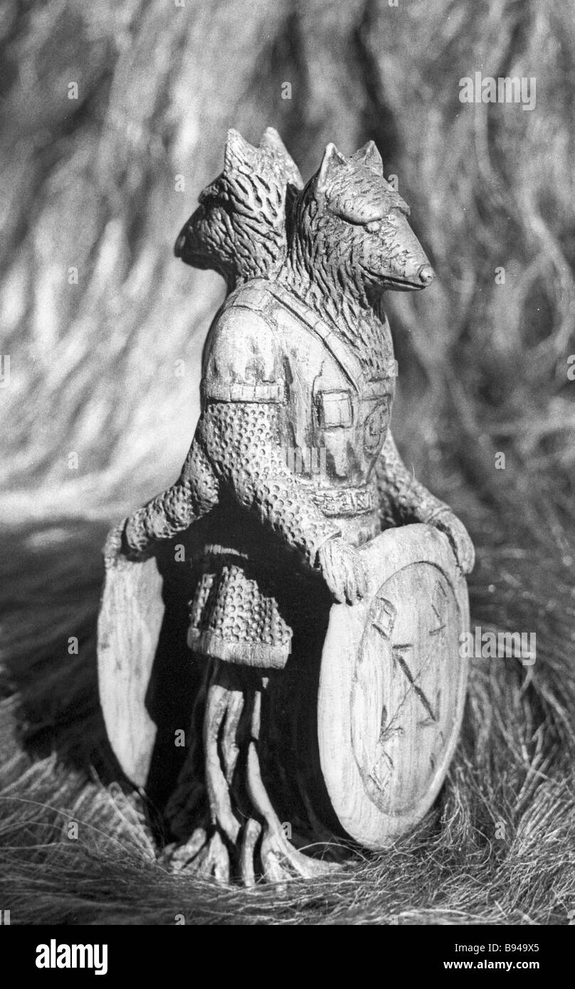 Pagan idol of coast dwellers Stock Photo - Alamy